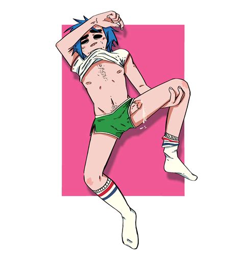 Rule 34 2d 2d Gorillaz Black Eyes Blue Hair Bottom Cock Cum Cumming