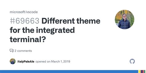 Different Theme For The Integrated Terminal Issue Microsoft Vscode GitHub