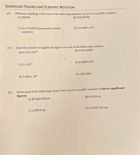 solved 3 without rounding write each of the following