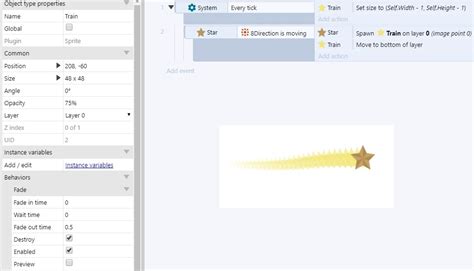Make Movement Effect While Sprite Moving Game Makers Help
