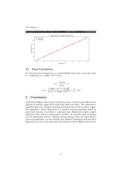 Linear Regression Theory And Application In Physics Point Of View Using Python Programming