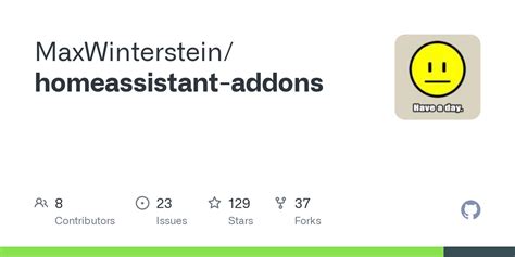 GitHub MaxWinterstein Homeassistant Addons