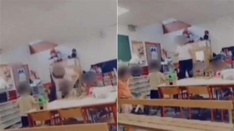 ვიდეო მას­წავ­ლე­ბე­ლმა სა­ბავ­შვო ბა­ღის 3 წლის აღსასზრდელზე ფი­ზი­კუ­რად იძა­ლა­და