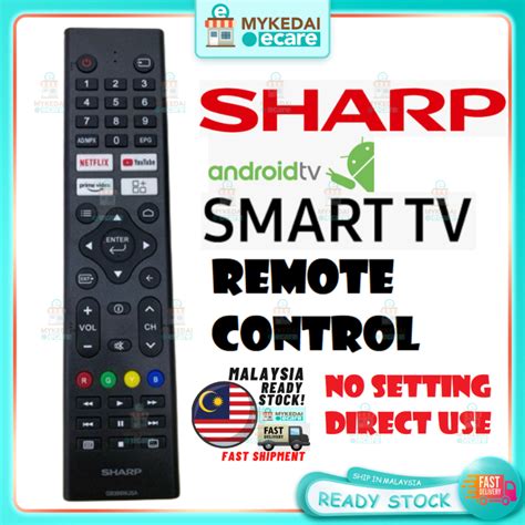 Sharp Android TV Remote Control GB WJSA Sharp Smart Android TV Remote Shopee Malaysia
