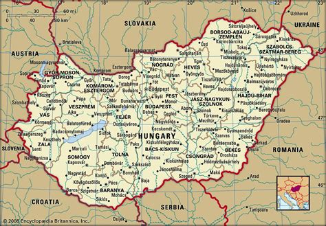 Map Of Hungary And Geographical Facts Where Hungary Is On The World