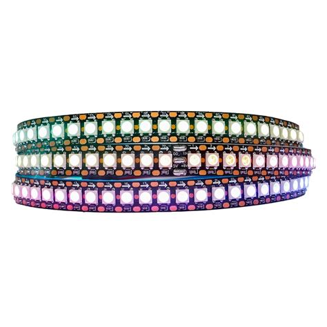 Individually Addressable Rgb Led Strip 32ft 5050 Smd With Ws2812 Ic Control Smart Flexible