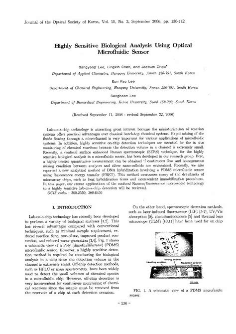 Pdf Highly Sensitive Biological Analysis Using Optical Microfluidic Sensor Dokumen Tips