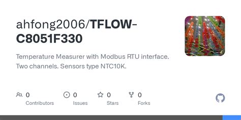 GitHub Ahfong TFLOW C F Temperature Measurer With Modbus RTU Interface Two