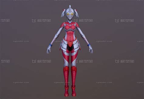 次世代 女奥特曼模型 女人模型库 Fbxfbx模型下载 Cg模型网