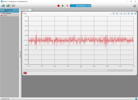 Noise In The Analog Input Signal Mcc Daq Usb 205 Data Acquisition Daq And Data Logging