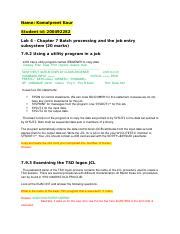 Lab Docx Name Komalpreet Kaur Babe Id Lab