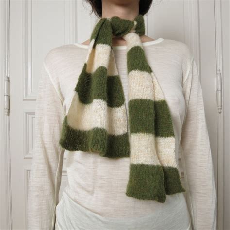 Eithne Padraigin Ni Bhraonain ~ Striped Mohair Scarf J A D O R A B L E