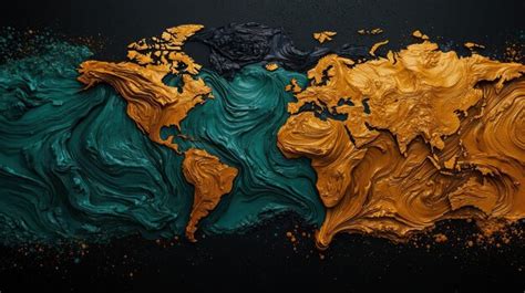 Global Geographic Topography Map Showcasing The Earth39s Physical