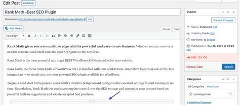 How To Add Read More Tag In Wordpress Rank Math