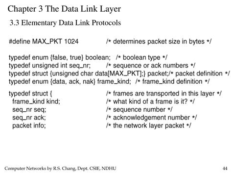 PPT Chapter 3 The Data Link Layer PowerPoint Presentation Free Download ID 6240922