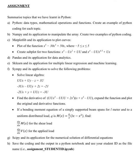 Solved Summarise Topics That We Have Learnt In Python A Chegg Com