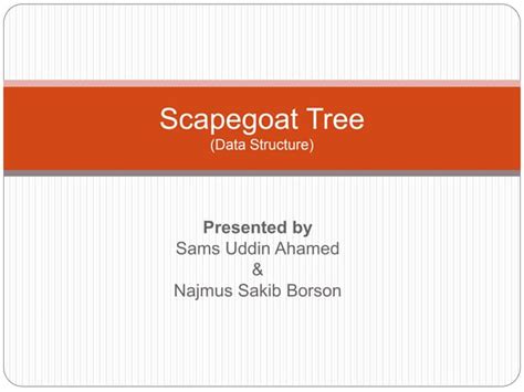 Scapegoat Tree Pptx