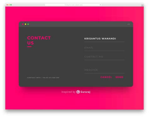 33 Trend Looking Css Contact Form Designs That Saves Your Time
