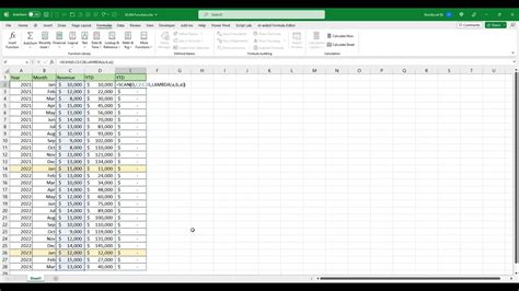 How To Calculate Year To Date Ytd In Excel Youtube