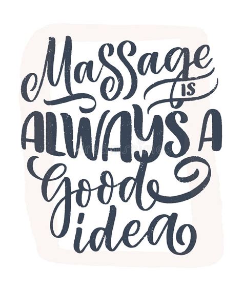 Fun Slogan About Massage Lettering Typography Quote Hand Drawn