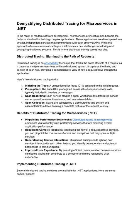 Demystifying Distributed Tracing For Microservices In Netpdf