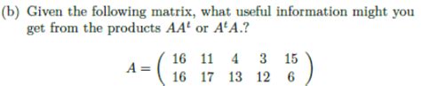 Solved 2 If A Is A An Mxn Matrix We Define The Transpose