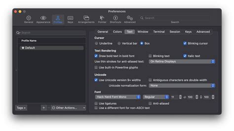Difference In Font Rendering Between Iterm And Terminalapp Ask Different