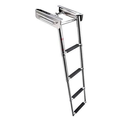 4 Step Ladder Under Platform Telescoping Slide Mount Boat Boarding