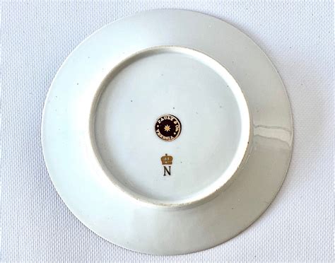 Plato De Porcelana Conmemorativo De Napoleón Que Supervisa El Incendio