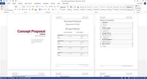 Concept Proposal Template Ms Word Excel Spreadsheets Templates Forms Checklists For Ms
