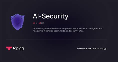 Add Ai Security Discord Bot The 1 Discord Bot And Discord App List
