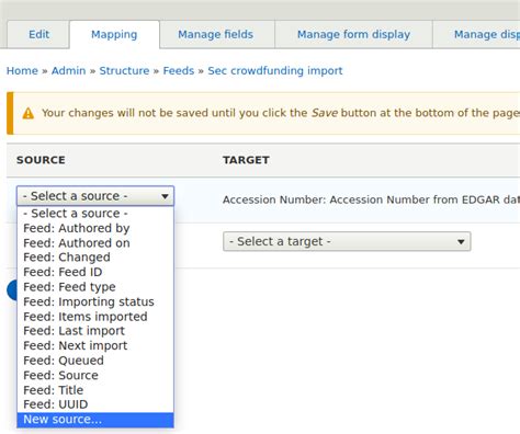 8 feeds module import csv problem with mapping drupal answers