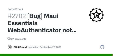 [bug] maui essentials webauthenticator not working in winui · issue