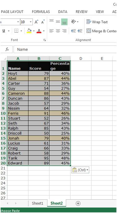 Copying Or Moving A Sheet In Microsoft Excel 2010