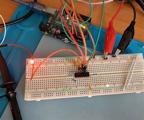 74hc595 Shift Register With Arduino Uno 5 Steps Instructables