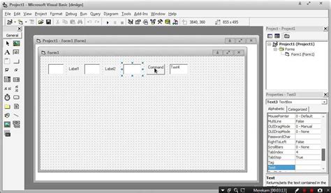 Tutorial Membuat Program Penjumlahan Menggunakan Visual Basic 60 Youtube