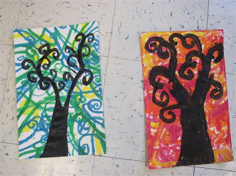 Elementary Scribbles Natasha Wescoat Trees Rd Grade