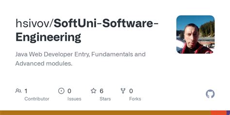 GitHub Hsivov SoftUni Software Engineering Java Web Developer Entry