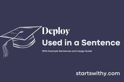 DEPLOY In A Sentence Examples 21 Ways To Use Deploy