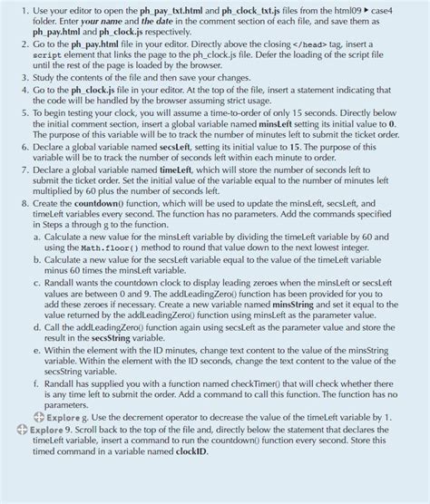 Need Help With Tutorial 9 Case Problem 4 From New