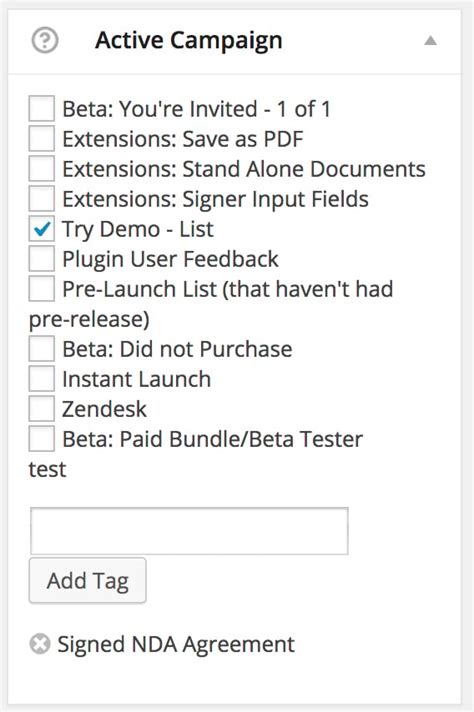Wp Digital Esignature Activecampaign Email Automation Add On Wp E