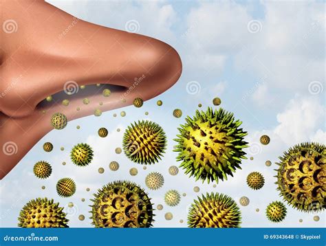 Pollen Allergy Concept Stock Illustration 69343648