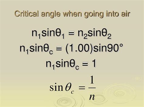 Ppt Aim How Can We Explain Critical Angle And Total Internal