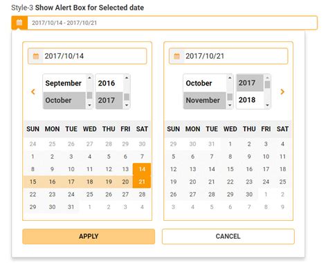 Daterange Multipurpose Responsive Date Range Picker By Mgscoder