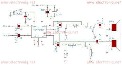 20 Watt Stereo Amplifier Circuit