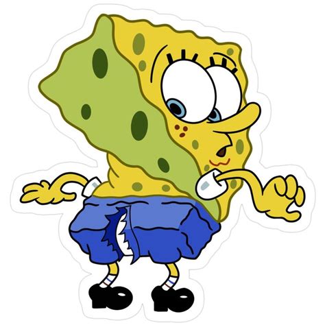 Ripped Pants Sticker Spongebob Funny Pictures Spongebob Funny Spongebob