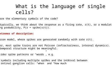 Ppt What Is The Language Of Single Cells Dokumentips