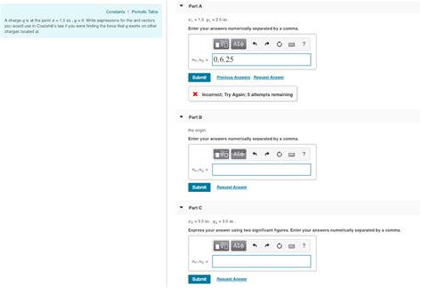 Solved Part A Constants Periodic Table A Charge Q Is At The Chegg