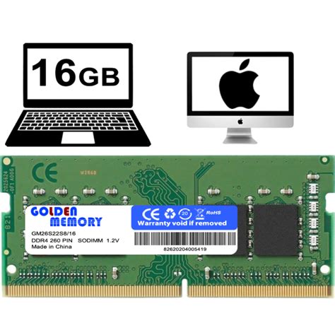Memoria Ram Ddr4 16gb 2666mhz Pc 21300 Sodimm Golden Laptop