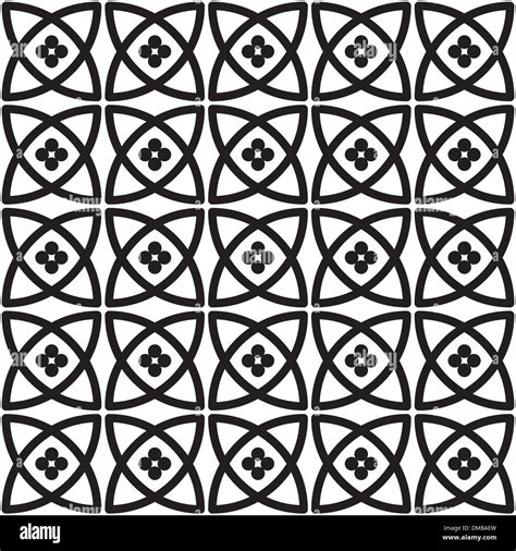Seamless Monochrome Pattern Vector Stock Vector Image Art Alamy